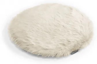 Béžový chlupatý polštář pro kočky Lana MiaCara