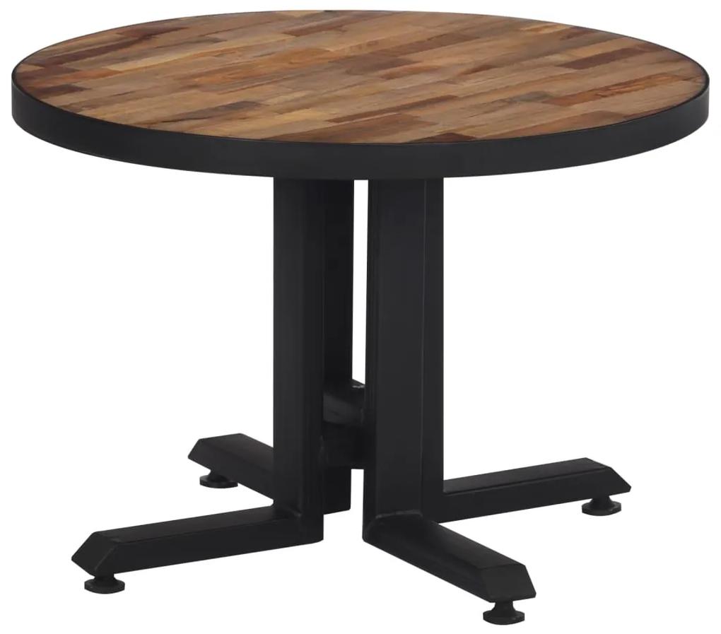 Konferenční stolek kulatý Ø 55 x 40 cm masivní recyklovaný teak,  358513