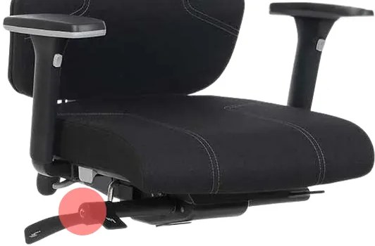 MERCURY Ergonomická kancelářská židle DELI - černá látka