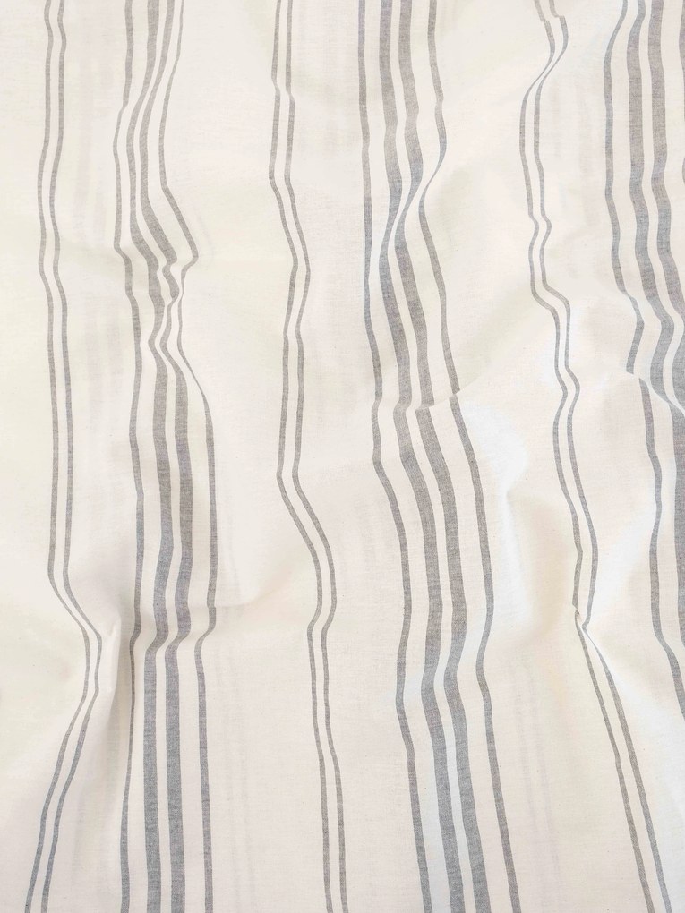 MK Lůžkoviny Bavlněný povlak na polštář Natural 40 x 60 cm - Proužky šedé