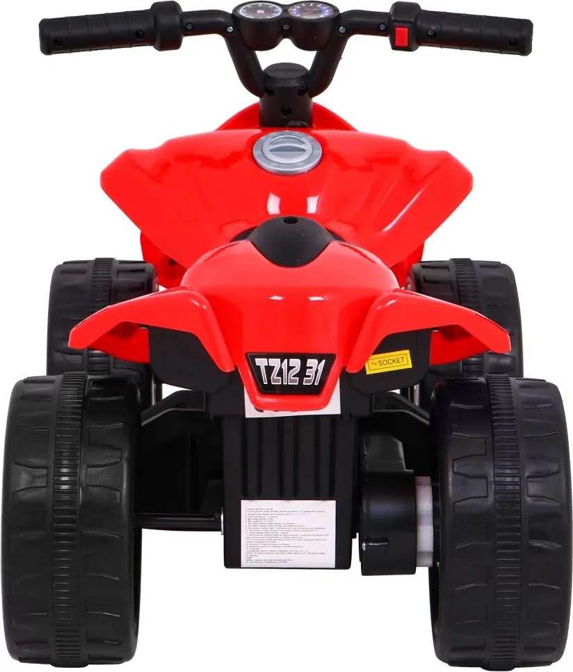 Ramiz Čtyřkolka Little Monster na baterie pro nejmenší červená + pohon 25W