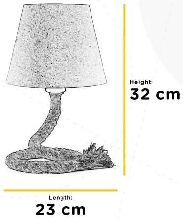 ONLI - Stolní lampa CORDA 1xE27/22W/230V 32 cm béžová