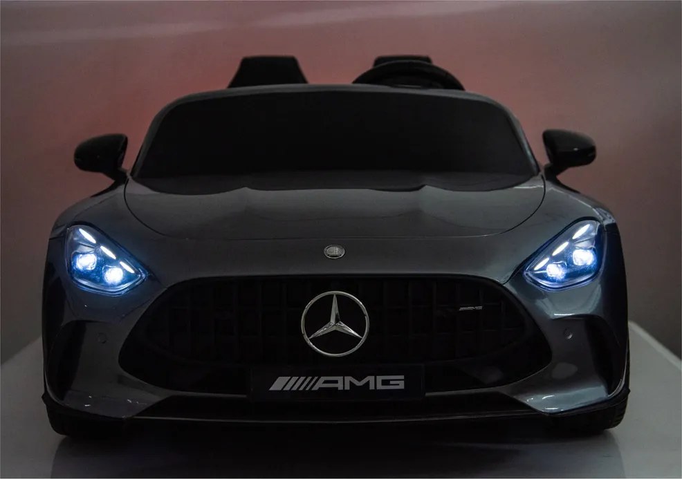 LEAN CARS Elektrické autíčko Mercedes GT63 AMG DK-GT63 24V LCD šedé lakované