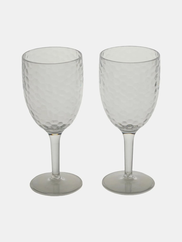 Sinsay - Sklenice s reliéfní strukturou 2 pack - clear