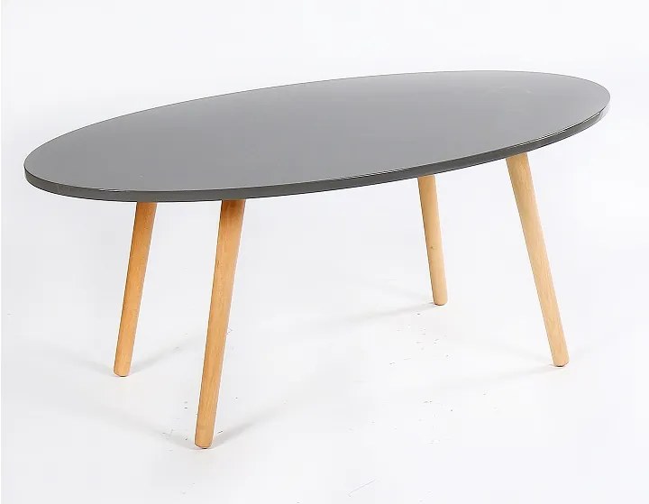 Konferenční stolek, šedá/ natural, BAZZY 1 0000191508 Tempo Kondela