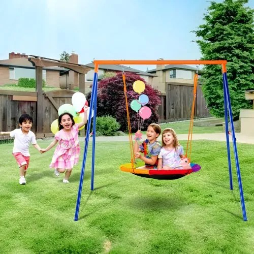 Sady houpaček pro zadní dvorek 101,6 cm podšálek sedák s houpačkou A-Frame kovový