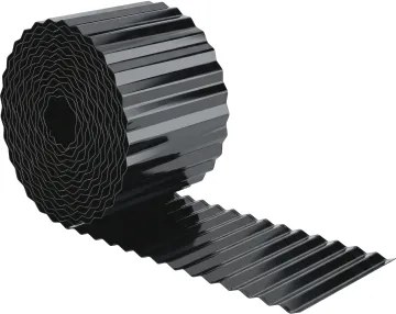 Outsunny kovové zahradní ohraničení 650x20 cm z pozinkované oceli, odolné vůči povětrnostním vlivům, pro zeleninovou zahradu, terasu, trávník, tmavě …