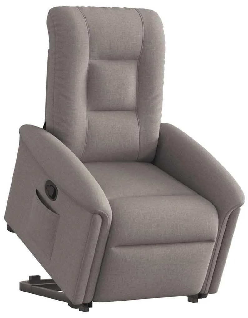 Zvedací polohovací křeslo taupe textil 3303261