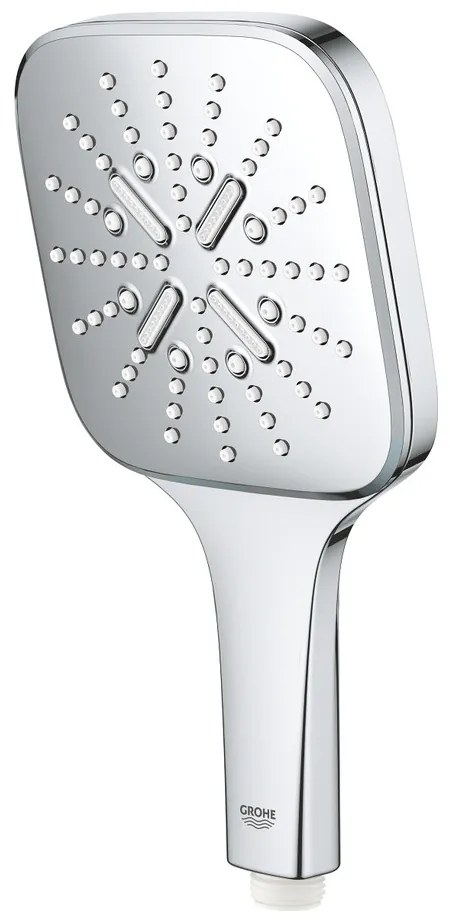 Grohe Rainshower SmartActive 130 Cube - Ruční sprcha se 3 proudy, omezovač průtoku 6,8 l/min, chrom 26552000