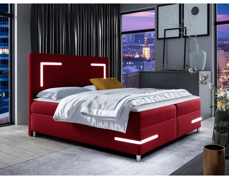 Kontinentální postel Fronasa LED, Rozměr postele: 120x200, Barva:: Fresh 37