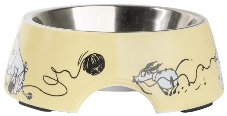 Miska pro psy Moomin Pets M, žlutá