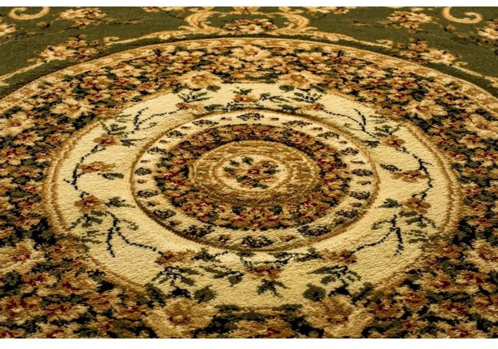 Kusový koberec klasický vzor 3 zelený ovál 70x140cm