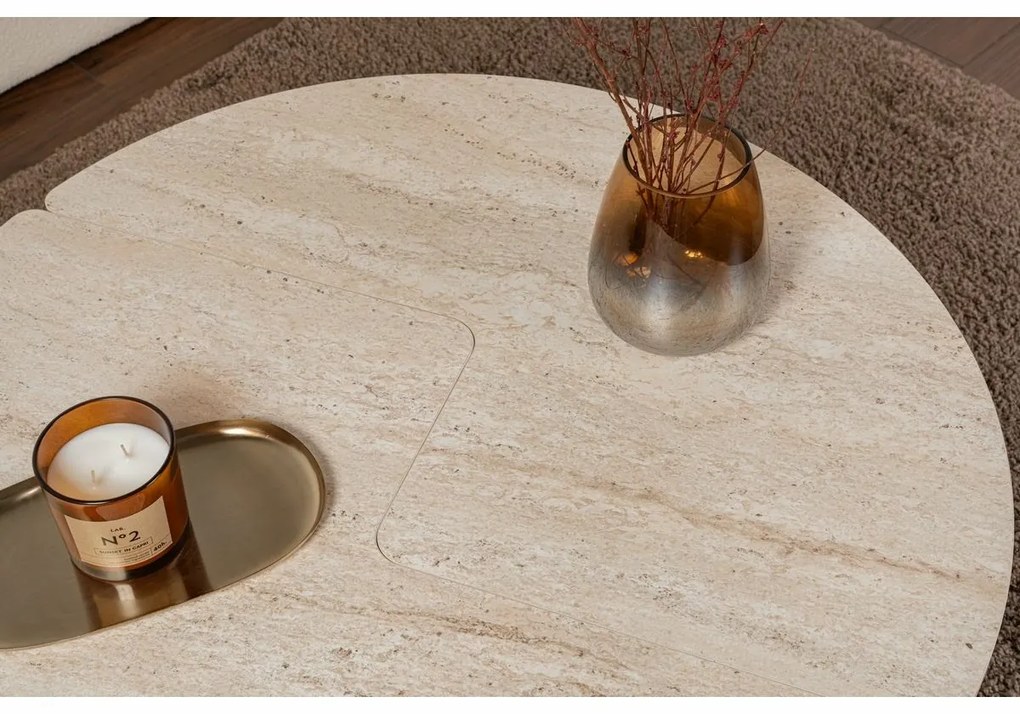 Konferenční stolek Moira Travertine