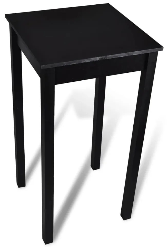 Barový stůl MDF černý 55 x 55 x 107 cm 240379