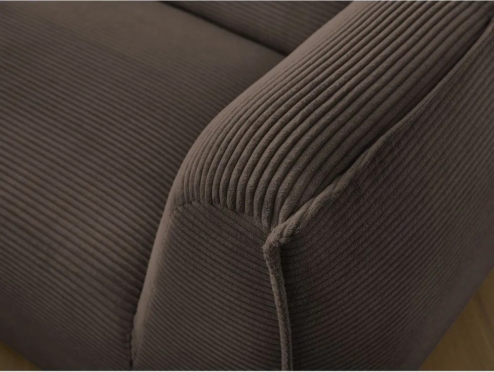 Hnědá manšestrová pohovka 242 cm Giorgia – Bobochic Paris