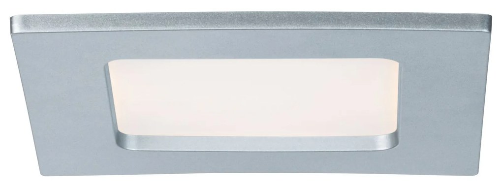 Paulmann Quality Line Panel IP44, 6W LED, 2700K, matný chrom, 11,5x11,5cm