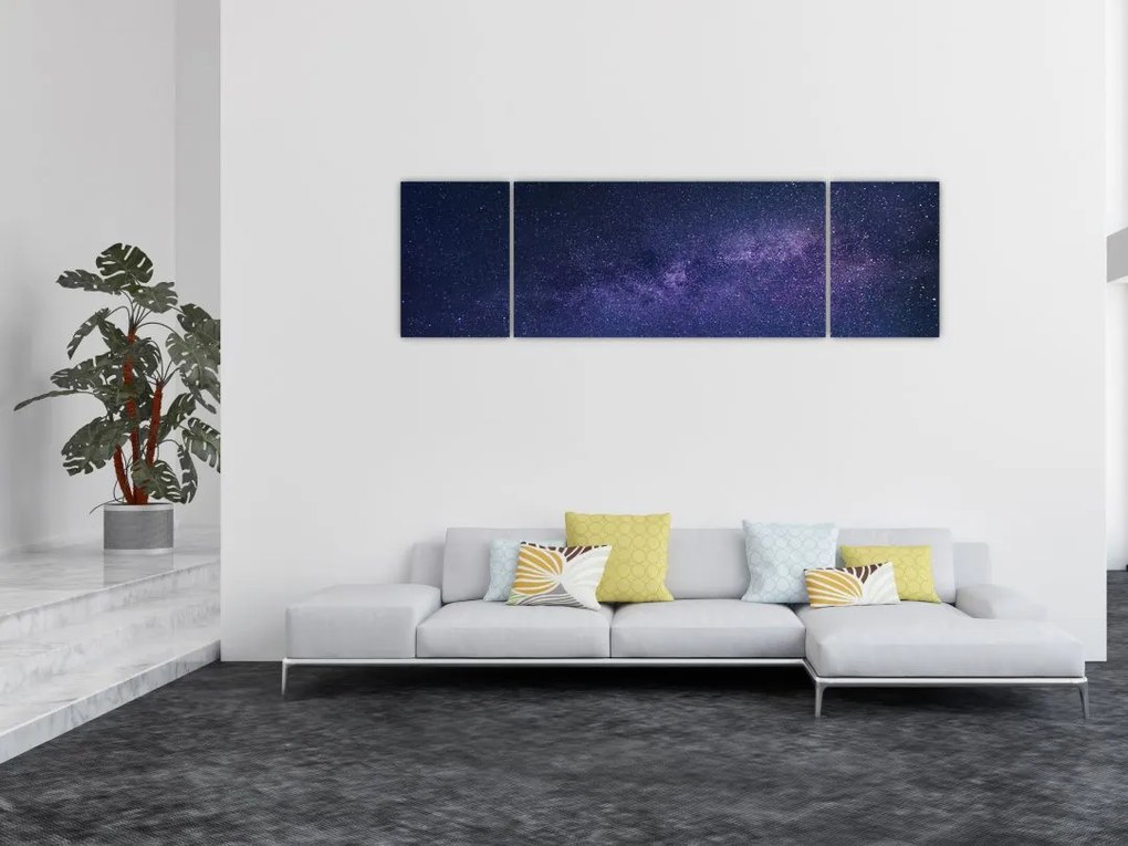 Obraz galaxie (170x50 cm)