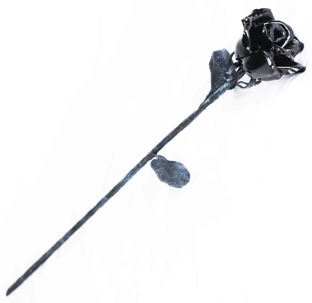 Radotínská růže - černá - M (délka 40 - 49 cm)
