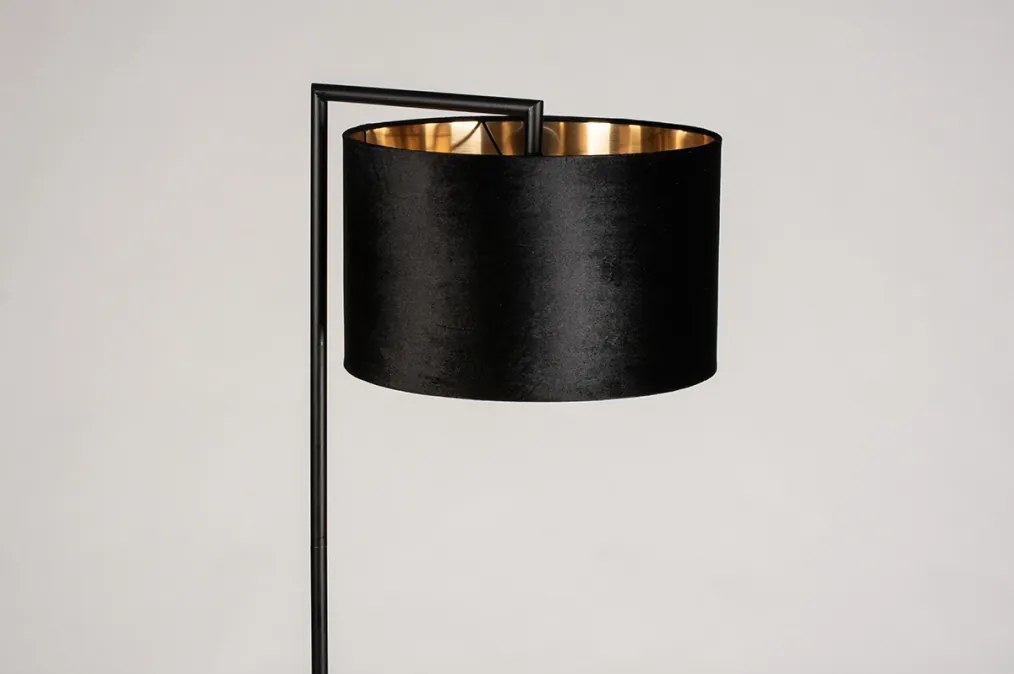 Stojací designová lampa Pallas Black and Gold