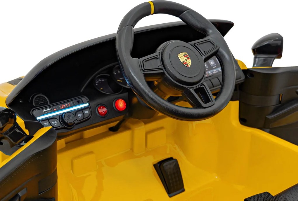 Ramiz Dětské autíčko Porsche Spyder RS 718, žlutý lak