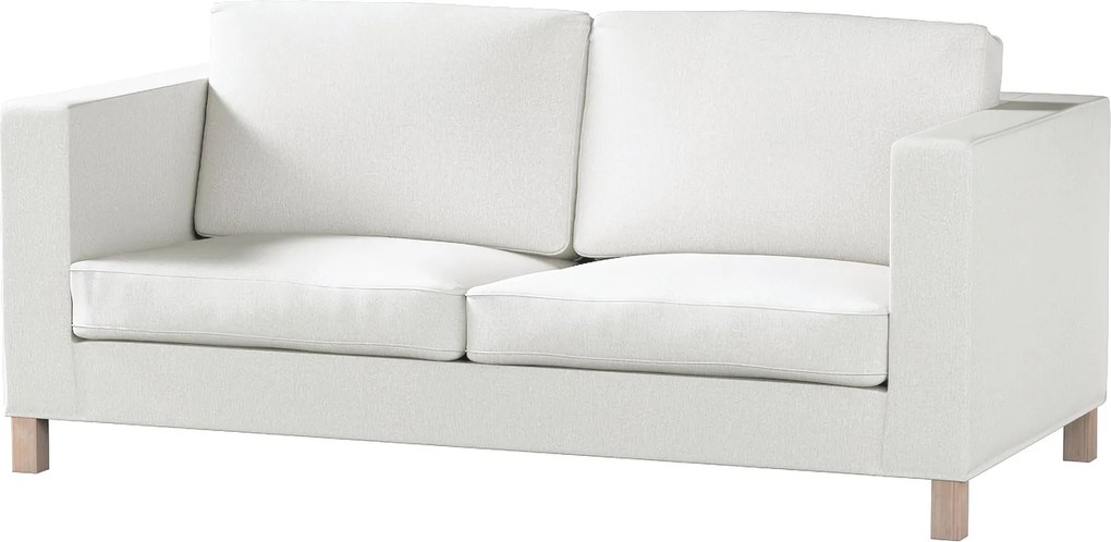 Potah na pohovku IKEA Karlanda rozkládací, krátký barva krémová látka pletený vzor