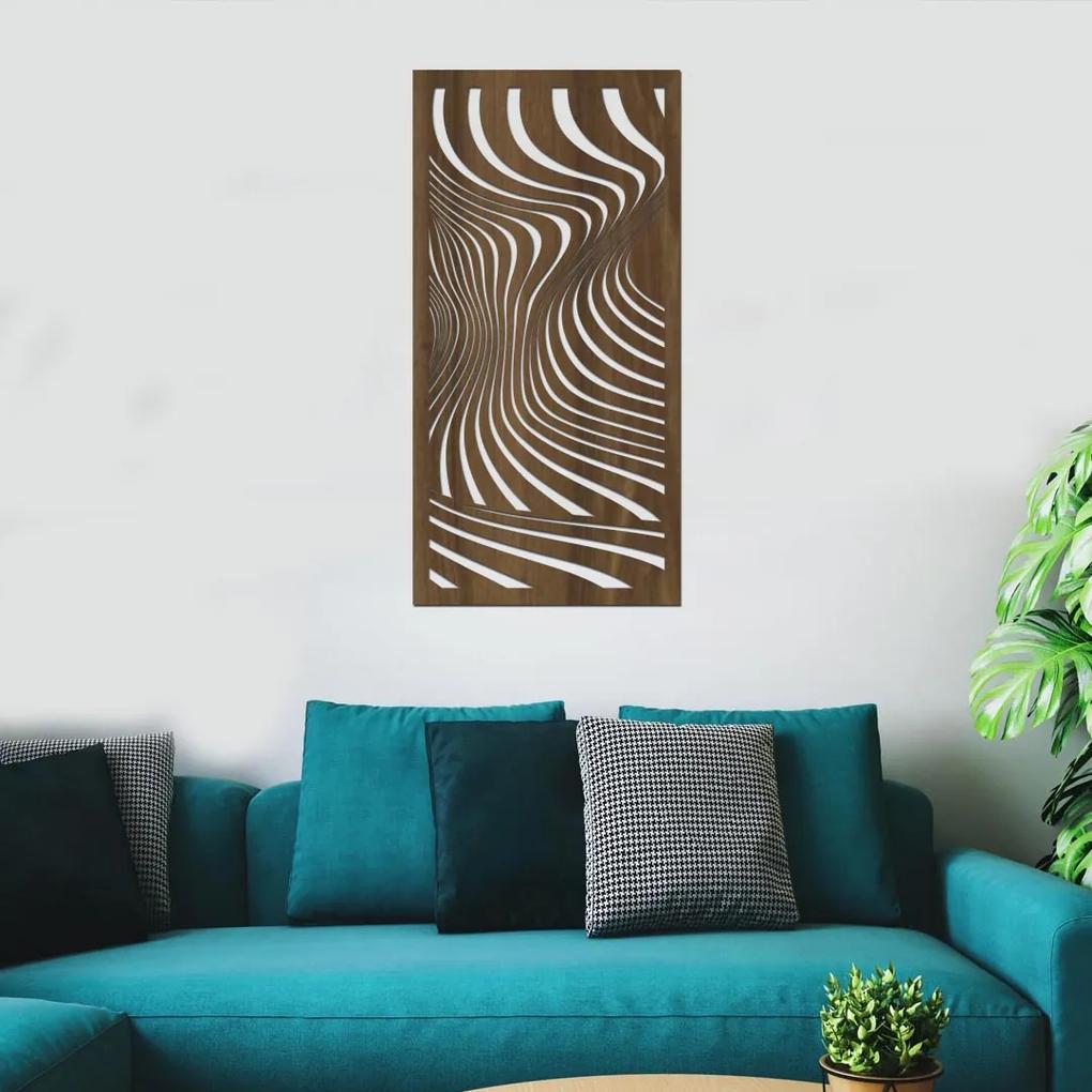 dřevo života Dřevěný dekorační panel VLNKY Rozměry (cm): 20x40, Barevný vzor: Javor