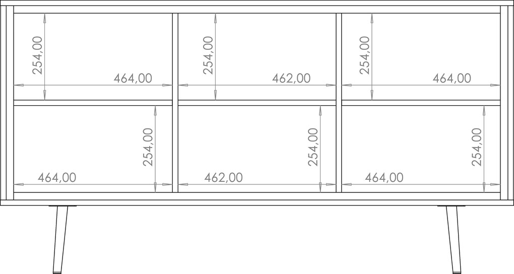 GiB Meble komoda TORI TR01 Barva: černá