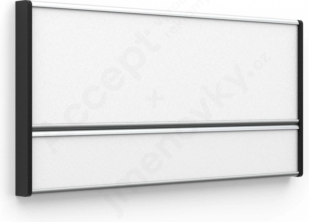 ACCEPT Dveřní tabulka ACS 187 x 93 mm - stříbrná tabulka