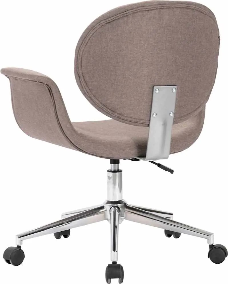 Otočné jídelní židle 2 ks taupe textil 3054869