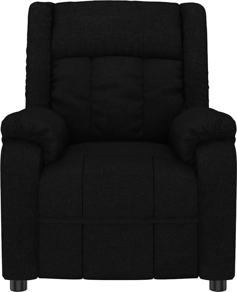 Elektrické polohovací křeslo černé textil 3143569