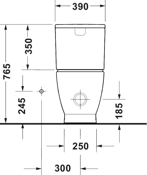 Duravit 20600900002 - WC kombi D-CODE keramika/lesklá bílá