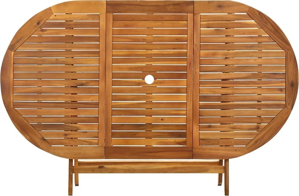 vidaXL Skládací zahradní stůl 160 x 85 x 75 cm masivní akáciové dřevo [313324]