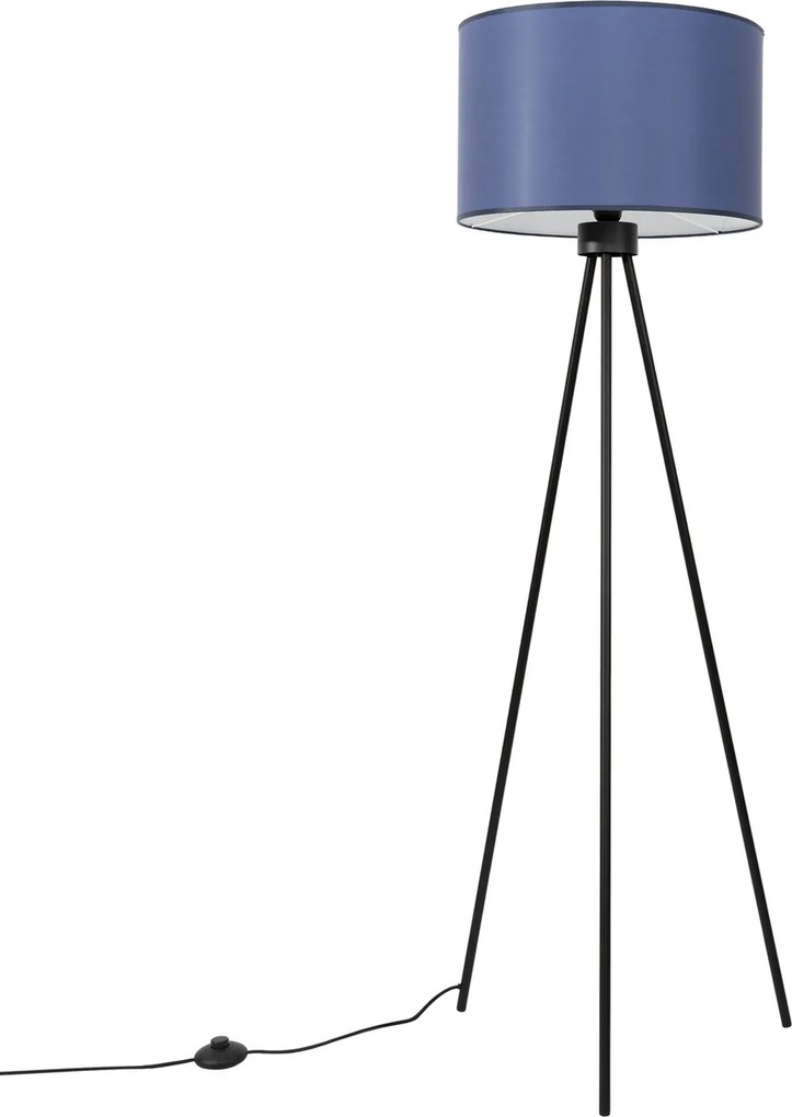 Sollux Lighting Stojací lampa NEVIA tmavě modrá