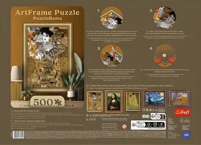 TREFL Art Frame Puzzle Adele Bloch-Bauer I / 500 dílků / s rámem / 31,