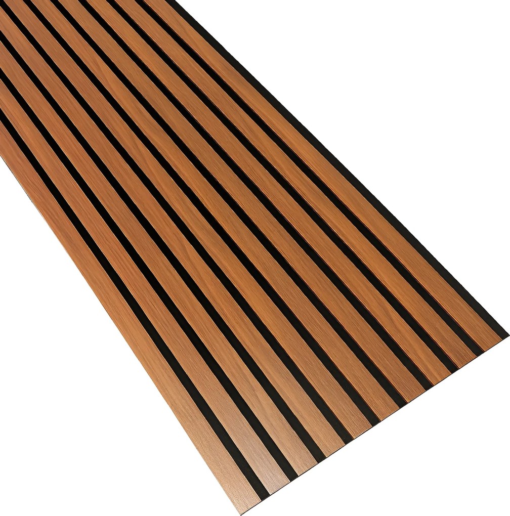 3D Dřevěné lamely na zeď na filci 275x46cm - Ořech TOSKÁNSKÝ