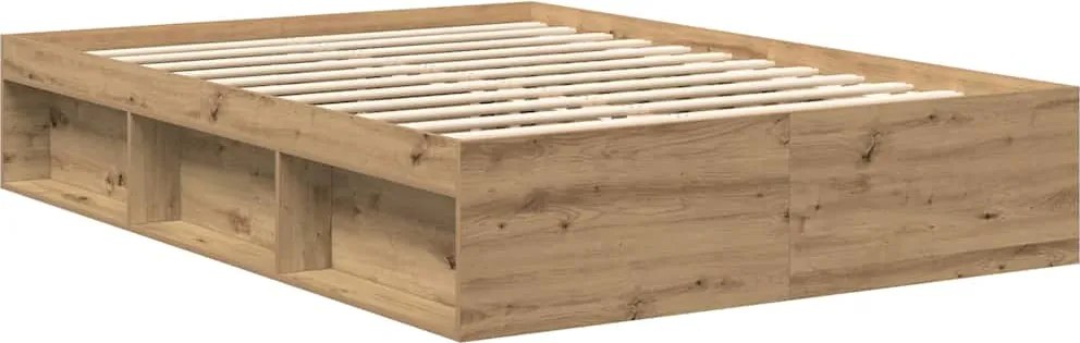 Rám postele bez matrace Řemeslnický dub Dřevěné konstrukce 3328884
