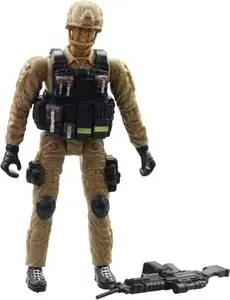MaDe 22977 - Figurka voják s příslušenstvím, 18 cm