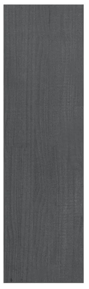 Petromila Knihovna / dělicí stěna šedá 40x30x103,5 cm masivní borovice