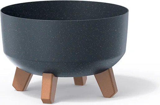 PRO Květináč GRACIA LOW ECO WOOD 23,5cm antracit