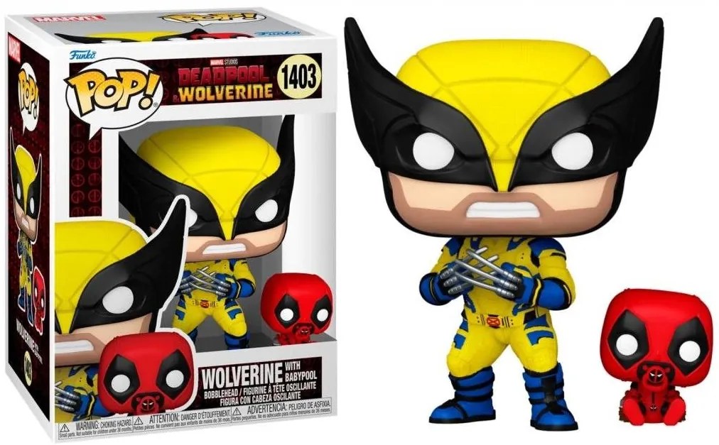 Figurka funko pop! deadpool & wolverine wolverine with babypool 1403