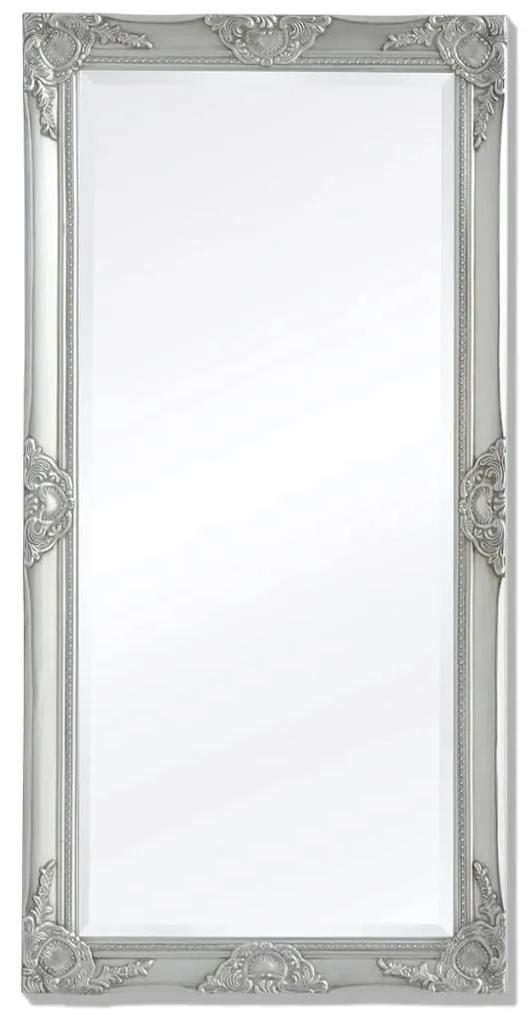 243685 vidaXL Nástěnné zrcadlo v barokním stylu 120 x 60 cm stříbrné