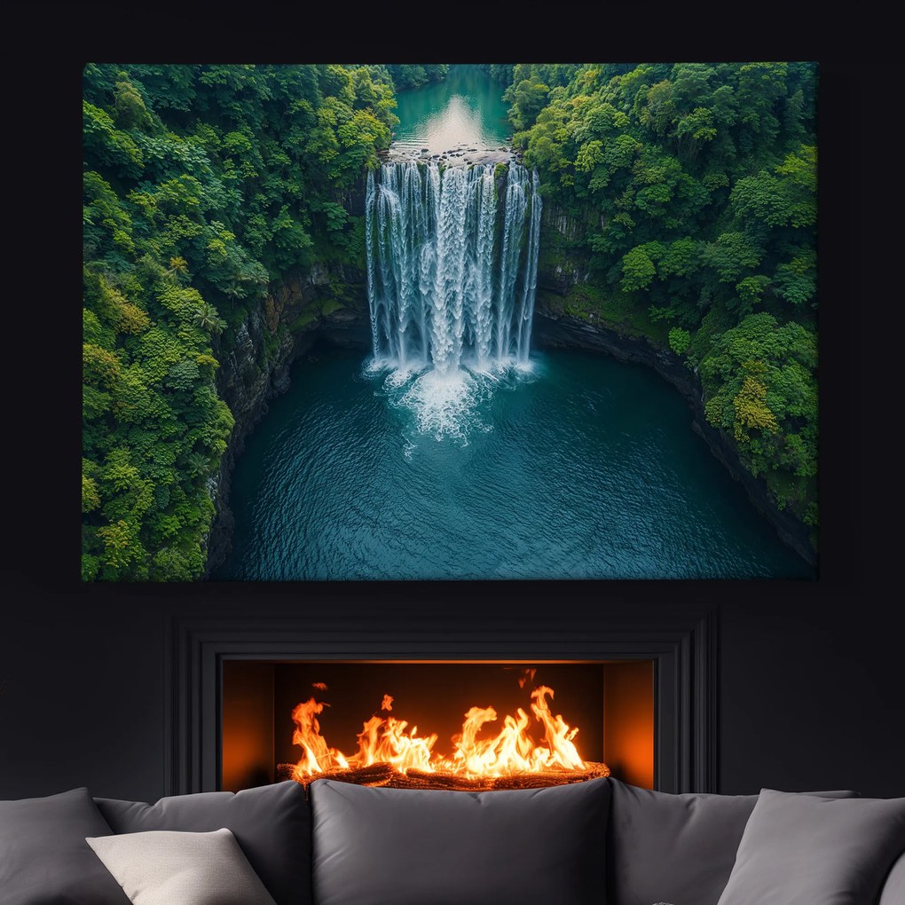 Obraz na plátně - Vodopády San Logres FeelHappy.cz Velikost obrazu: 120 x 80 cm