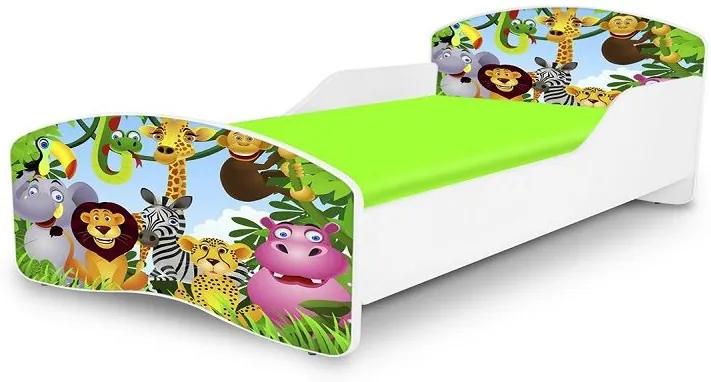 Dětská postel - Madagaskar - small rainbow - 160 x 80 cm