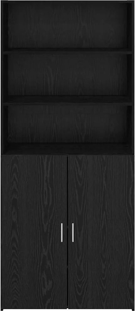 Vysoký bufet Černý dub 80 x 42,5 x 185 cm Kompozitní dřevo 3402634