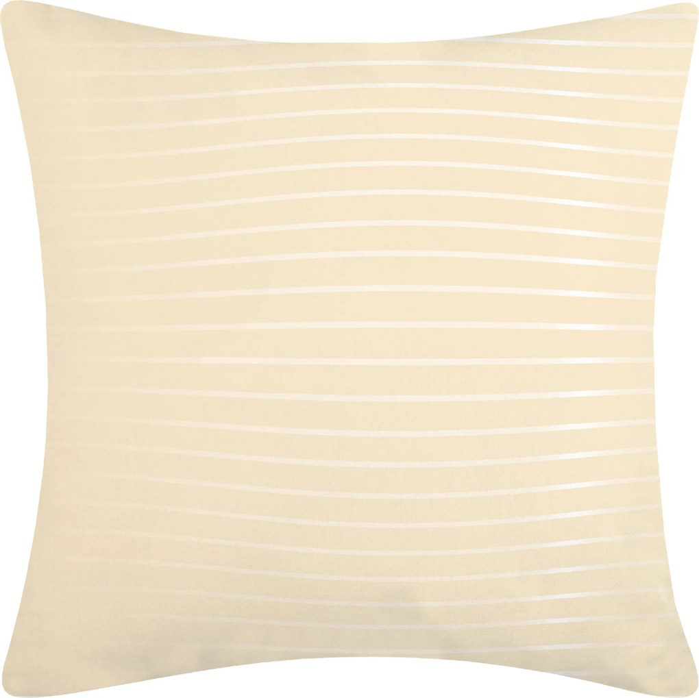 Saténové povlečení Pruh 6/24mm - champagne Velikost: 140 x 220 + 70 x 90
