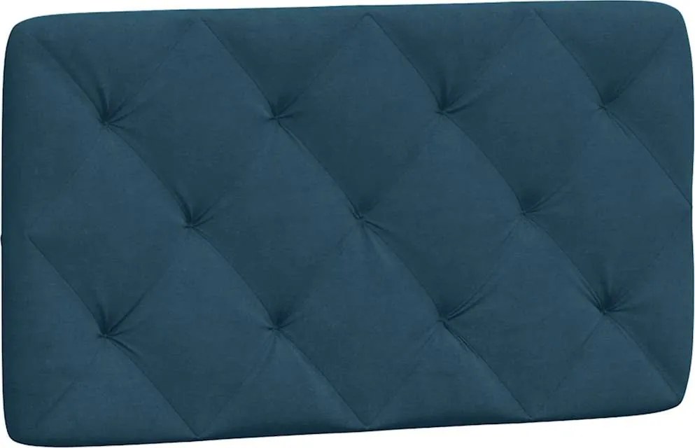 Postel s matrací modrá 90 x 190 cm samet 3208632