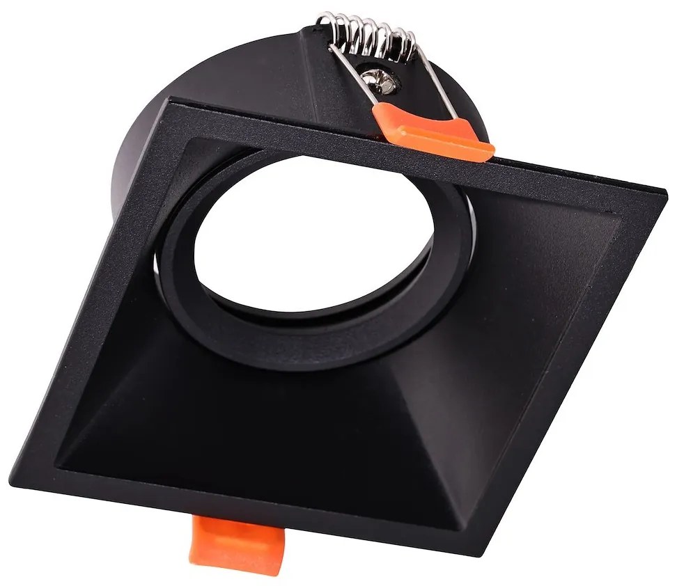 Podhledové svítidlo Square3, 1x černé kovové stínítko, (možnost polohování), b