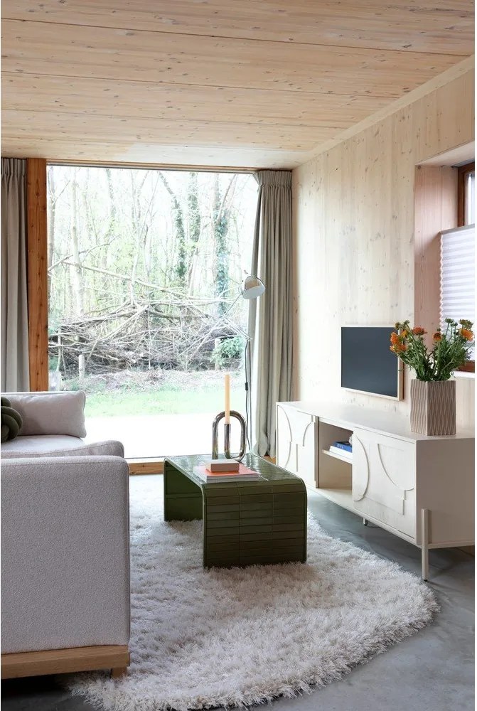 Zelený keramický konferenční stolek 47x80 cm Tiles – Zuiver