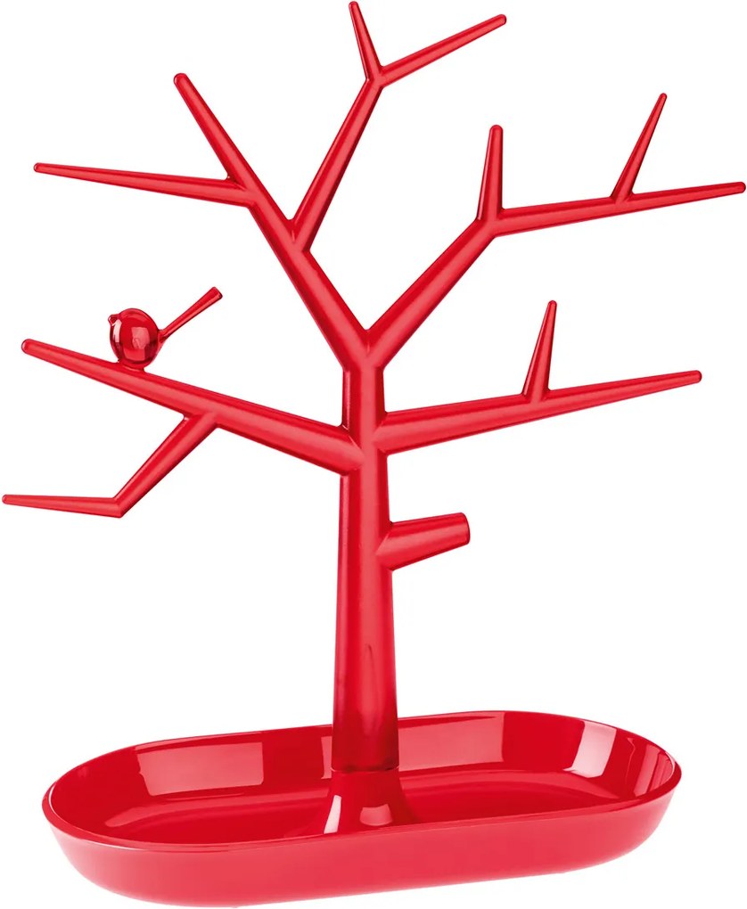 Stromeček na šperky Pi:p,velikost M - barva červená, KOZIOL