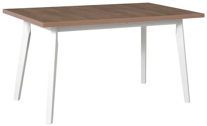 Jídelní stůl OSLO 5 deska stolu artisan, podstava stolu ořech, nohy stolu sonoma